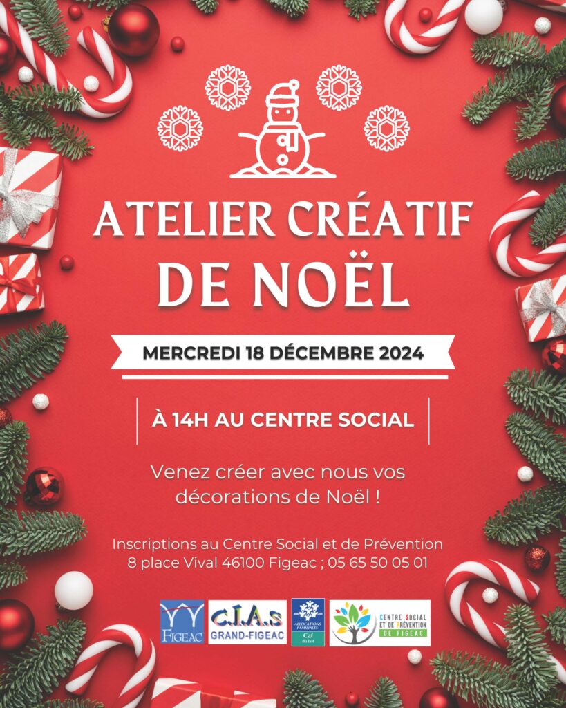 Atelier créatif - « Noël » - Ville de Figeac